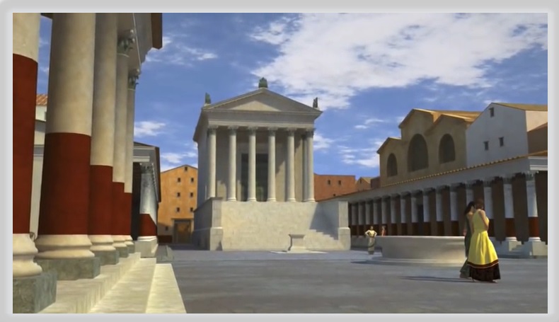 Italy Ostia Antica - Ostia Antica Computer Reconstruction - Travel ...